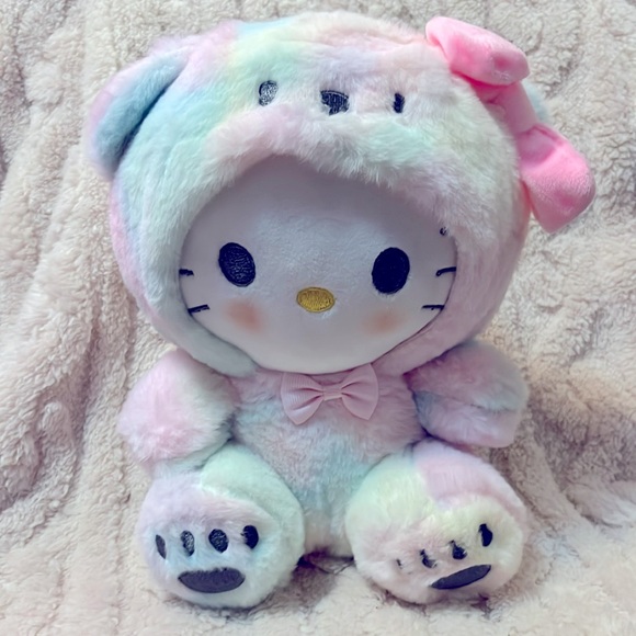 Hello Kitty | Toys | Plush Hello Kitty Wearing A Bear Costume | Poshmark